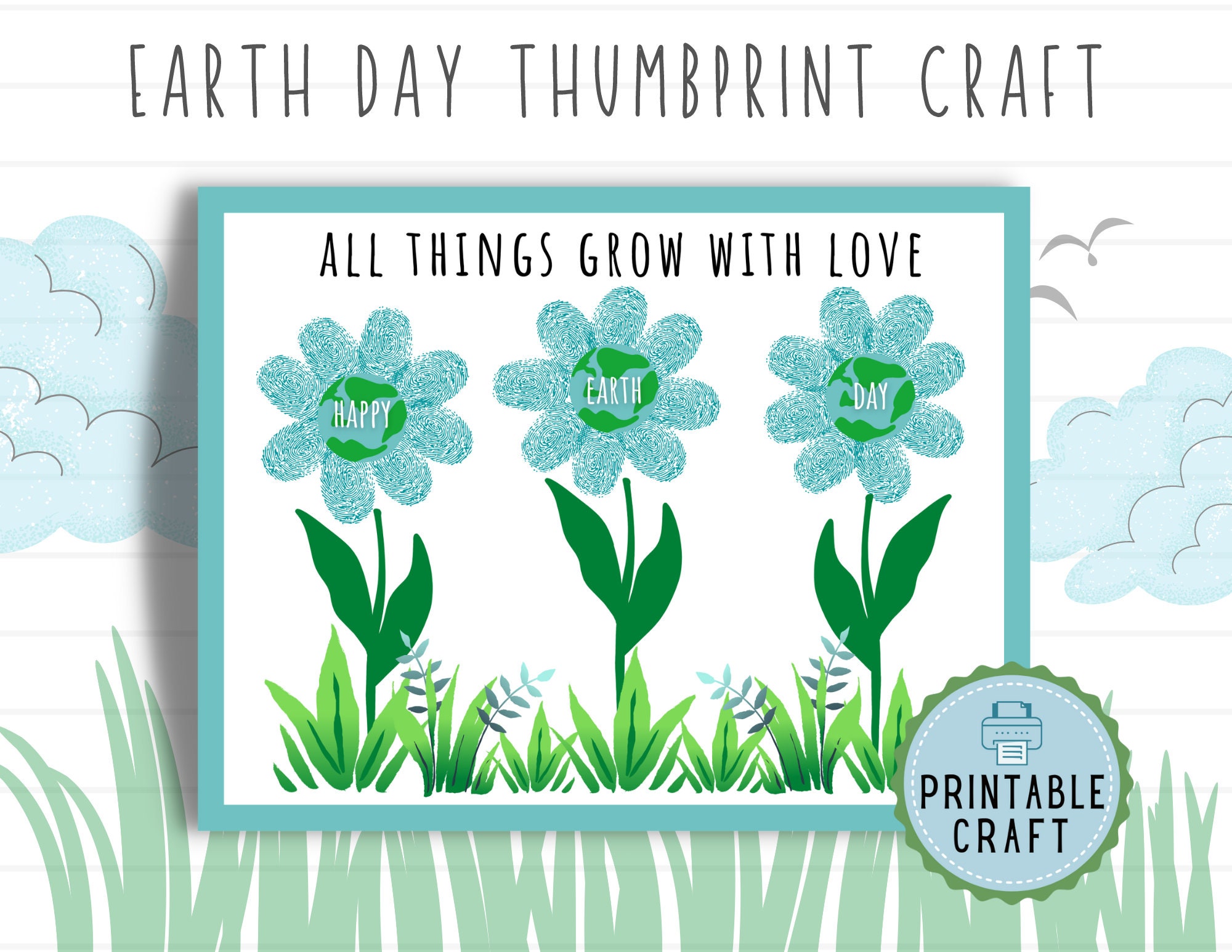 Earth Day Handprint Craft Earth Day Craft Earth Day Art for Kids ...