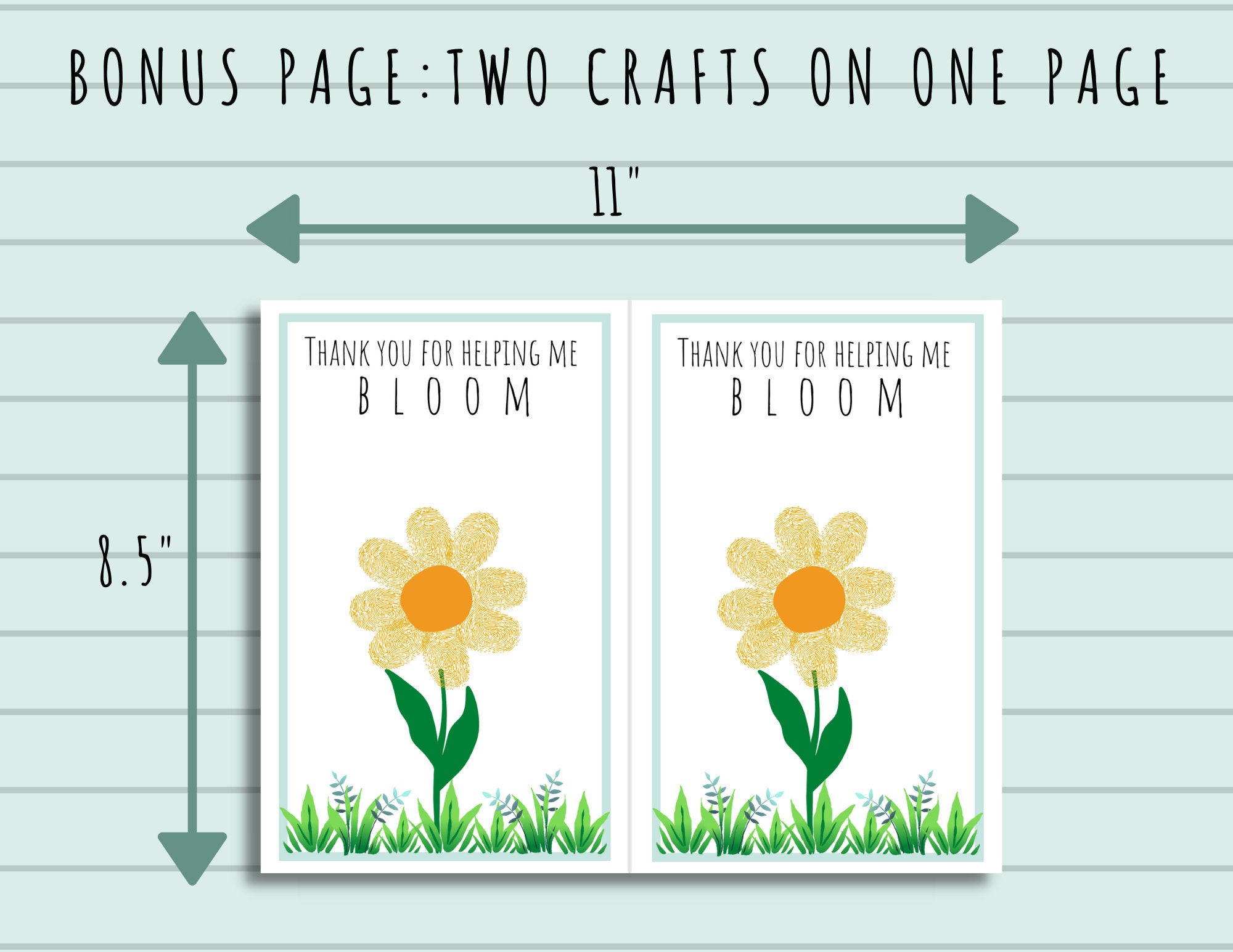 End of School Gift Teacher Handprint Craft Thank You Handprint Art ...