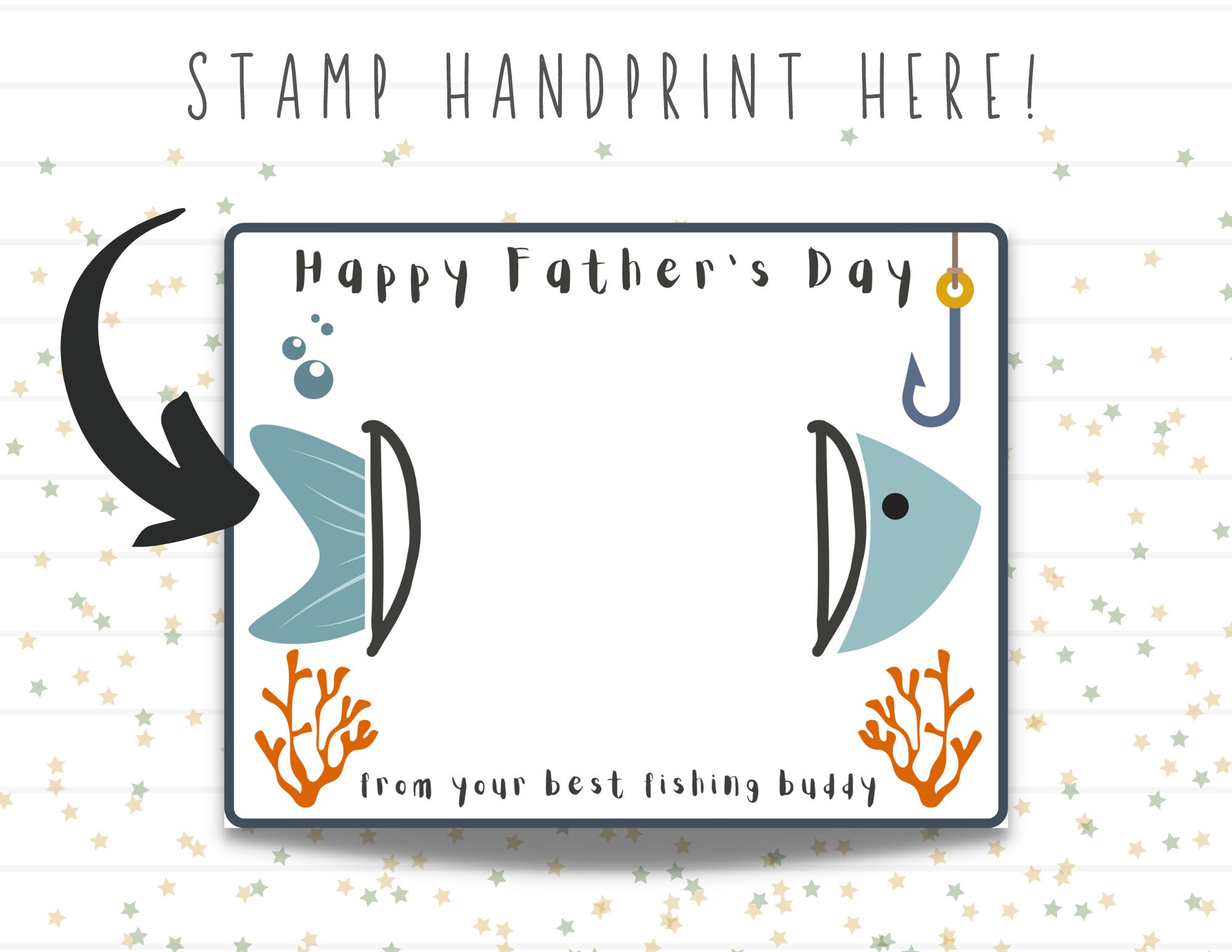 Father's Day Craft Father's Day DIY Card Toddler Father's Day Gift for ...