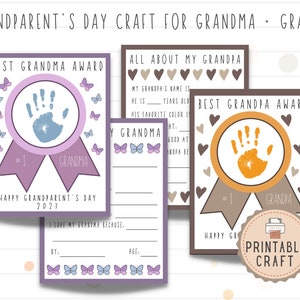 Grandparents Day Craft for Grandma and Grandpa, Handmade Craft for ...