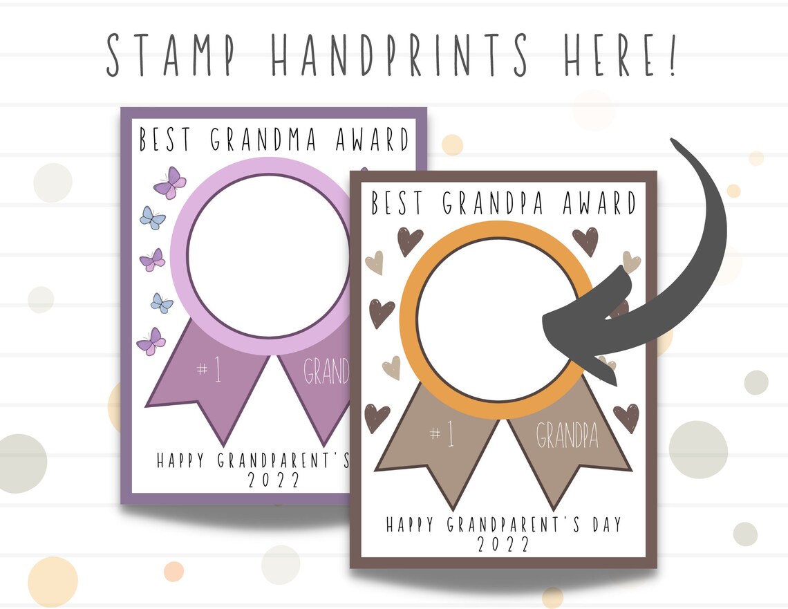 Grandparents Day Craft for Grandma and Grandpa Handmade Craft - Etsy