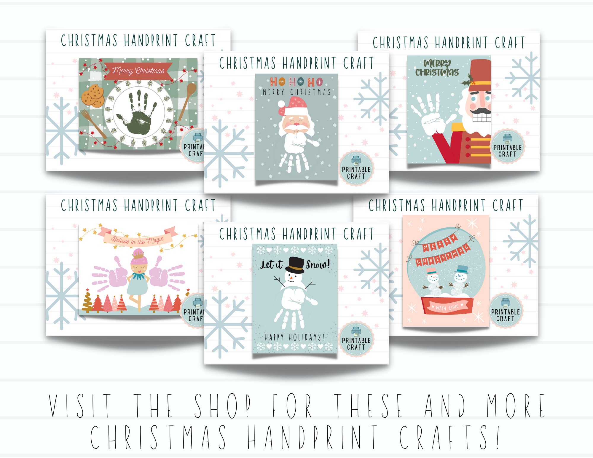 Christmas Handprint Craft Santa Craft Toddler Christmas Craft Baby ...