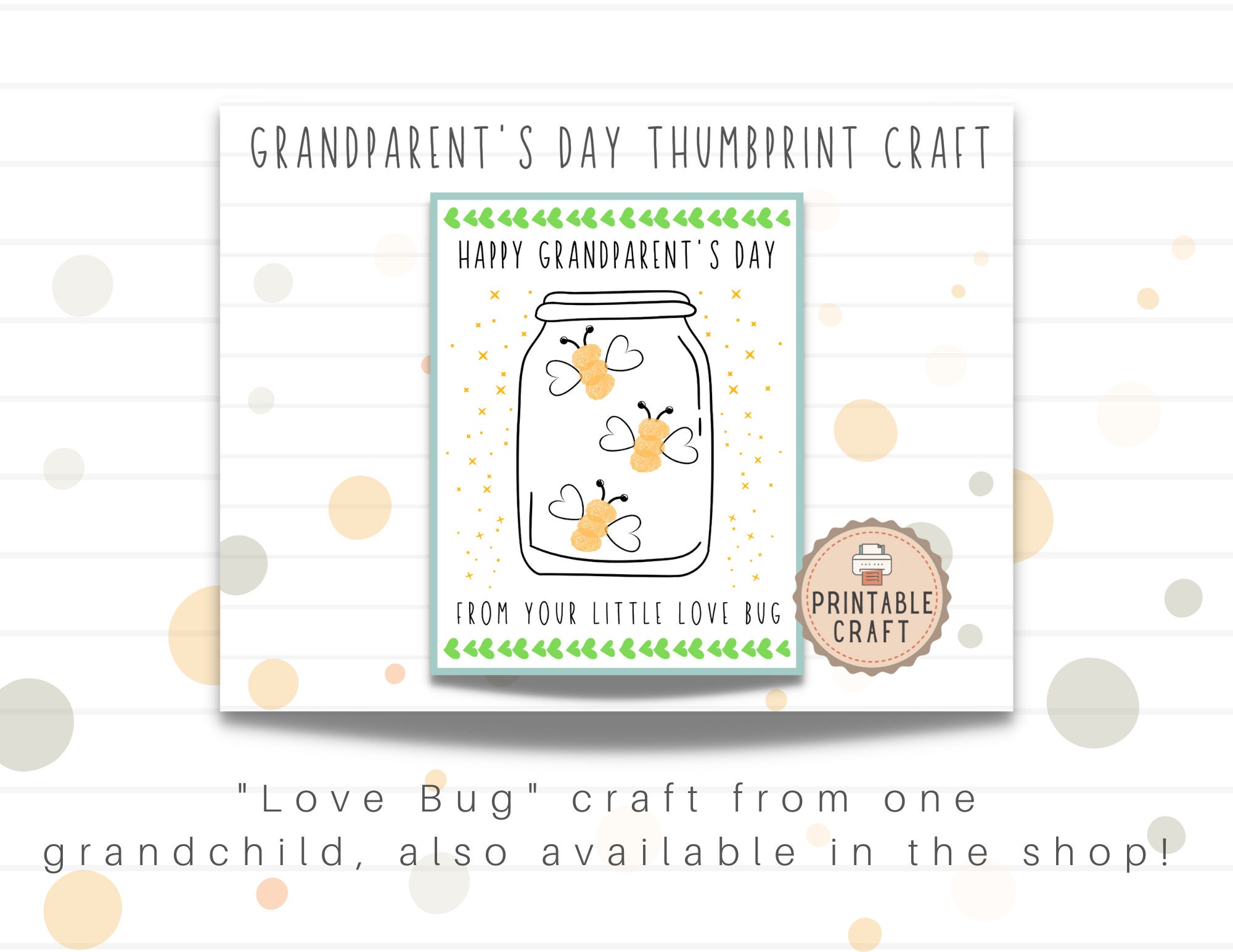Grandparents Day Craft Grandparents Printable Handprint - Etsy