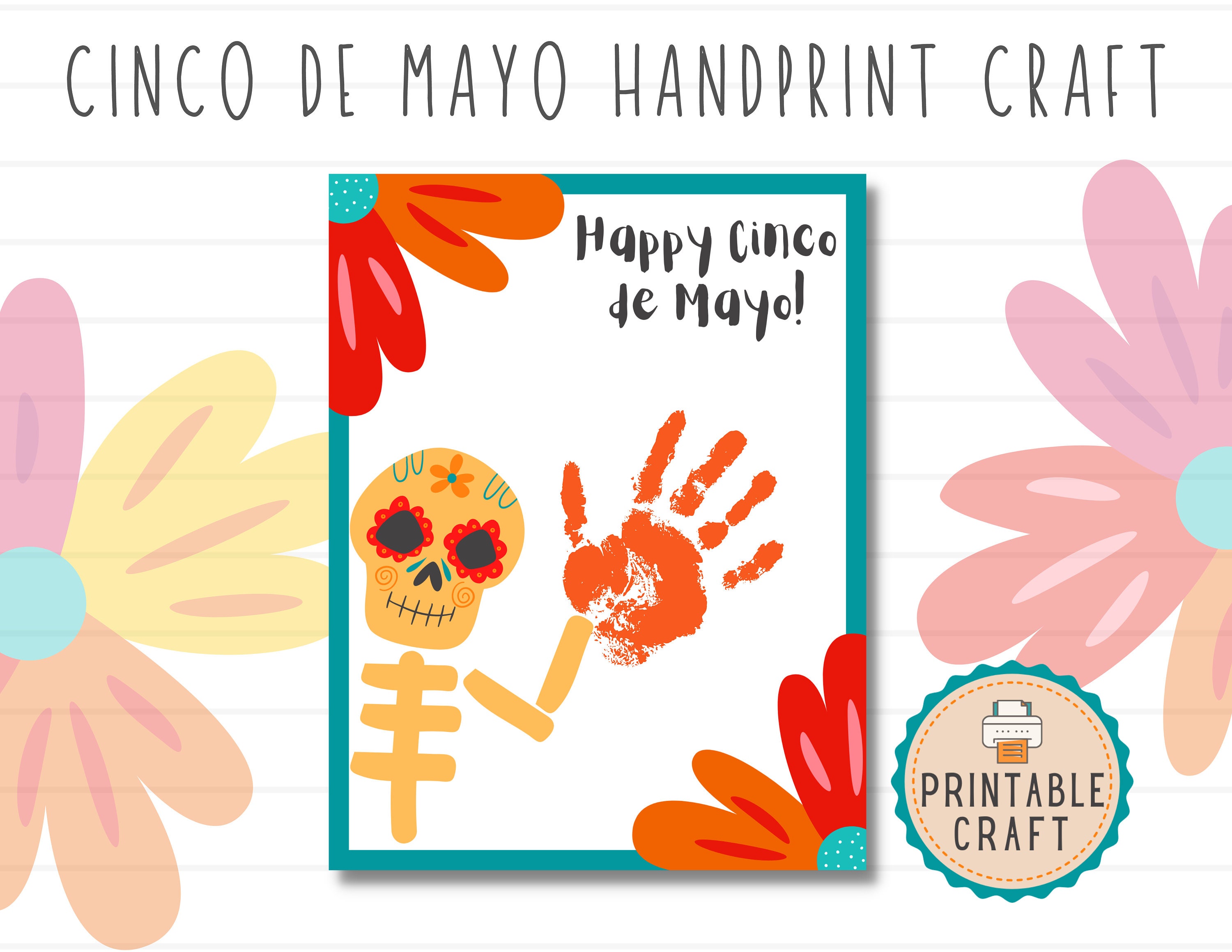 Cinco De Mayo Craft Cinco De Mayo Handprint Toddler Art for Cinco De ...