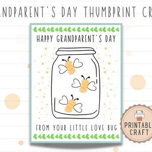 Grandparents Day Craft Grandparents Printable Handprint - Etsy