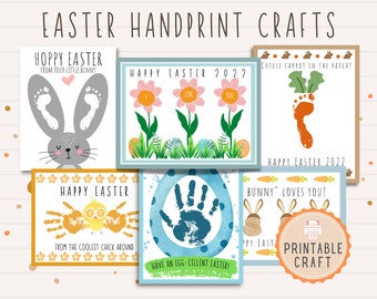 Easter Handprint Craft Handprint Art Toddler Craft | Etsy