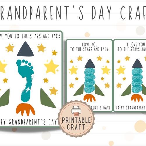 Grandparents Day Craft for Grandma and Grandpa Handmade Craft - Etsy