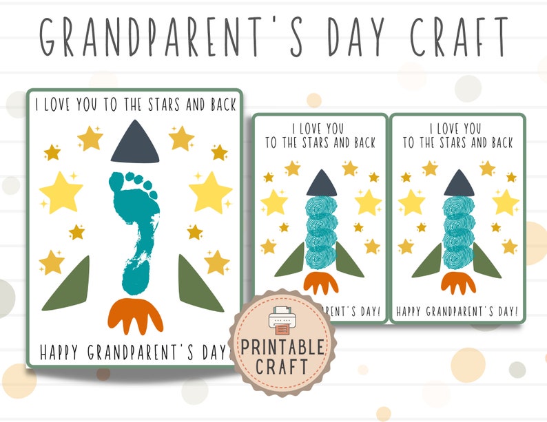 Grandparents Day Craft Handmade Craft for Grandparents - Etsy