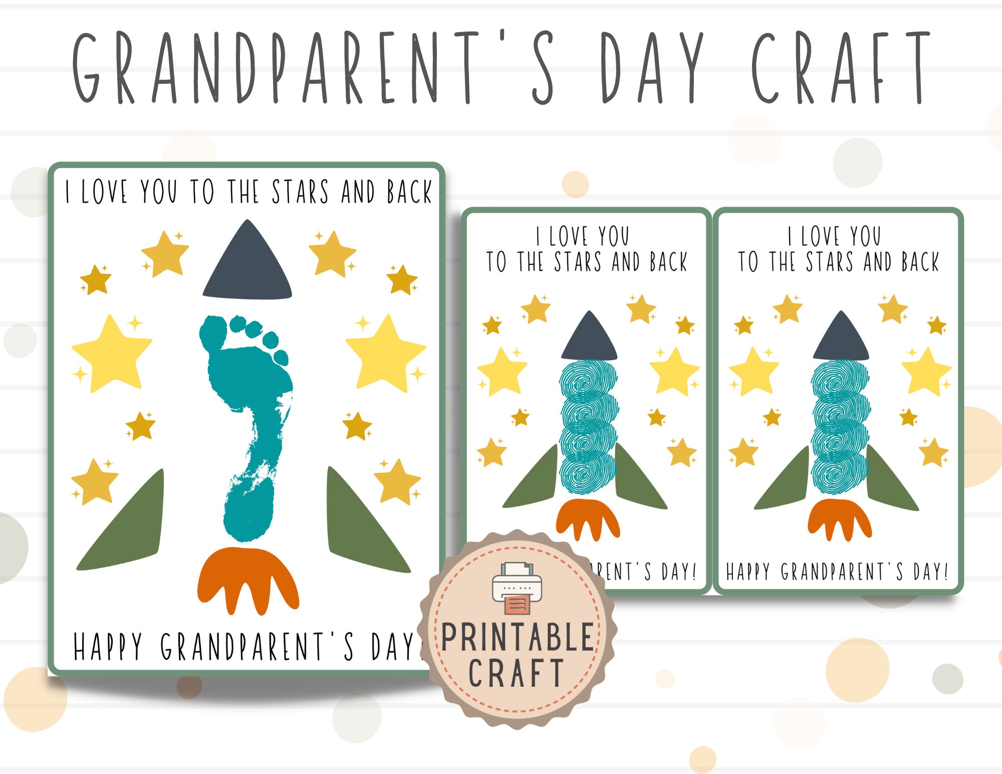 Grandparents Day Craft Handmade Craft for Grandparents - Etsy
