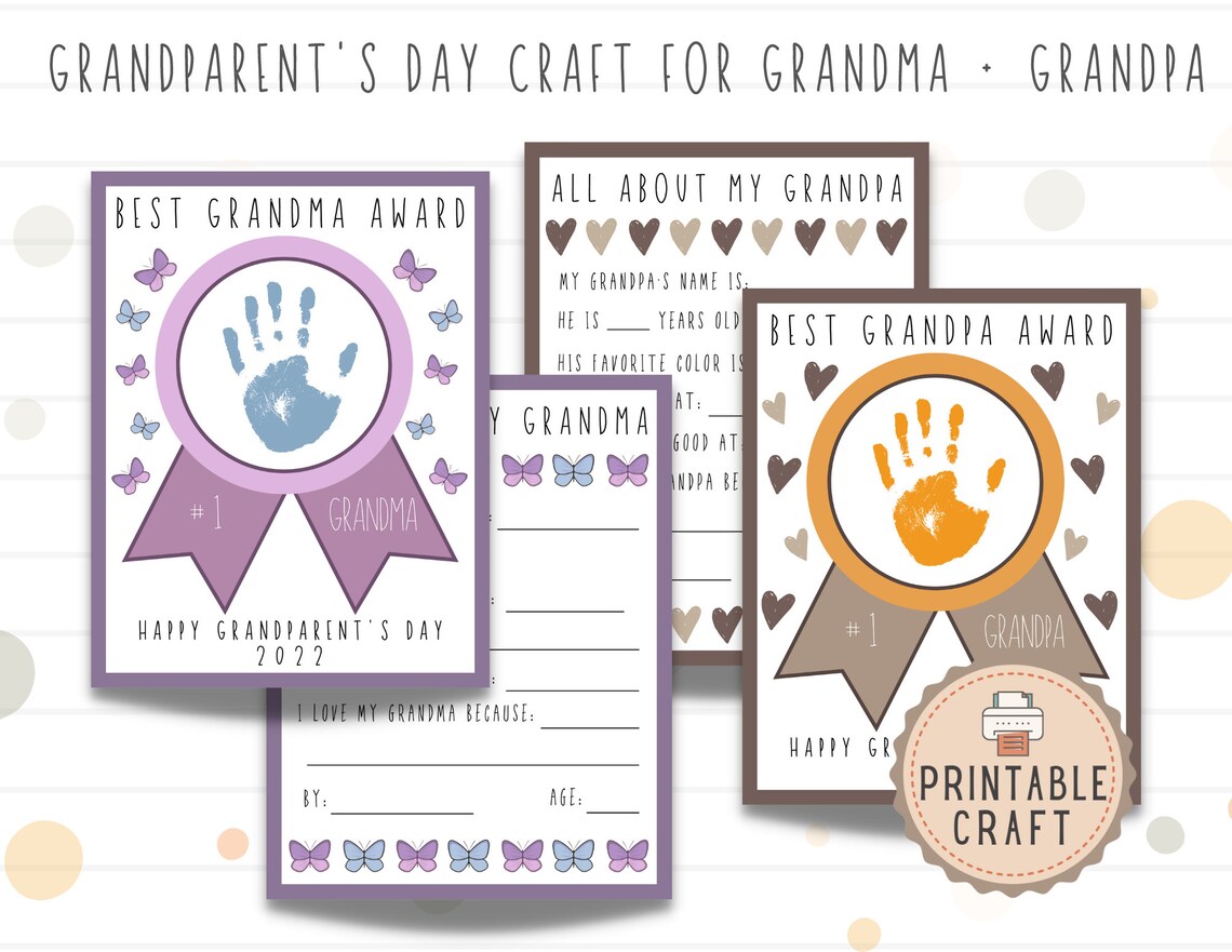 Grandparents Day Craft for Grandma and Grandpa Handmade Craft - Etsy