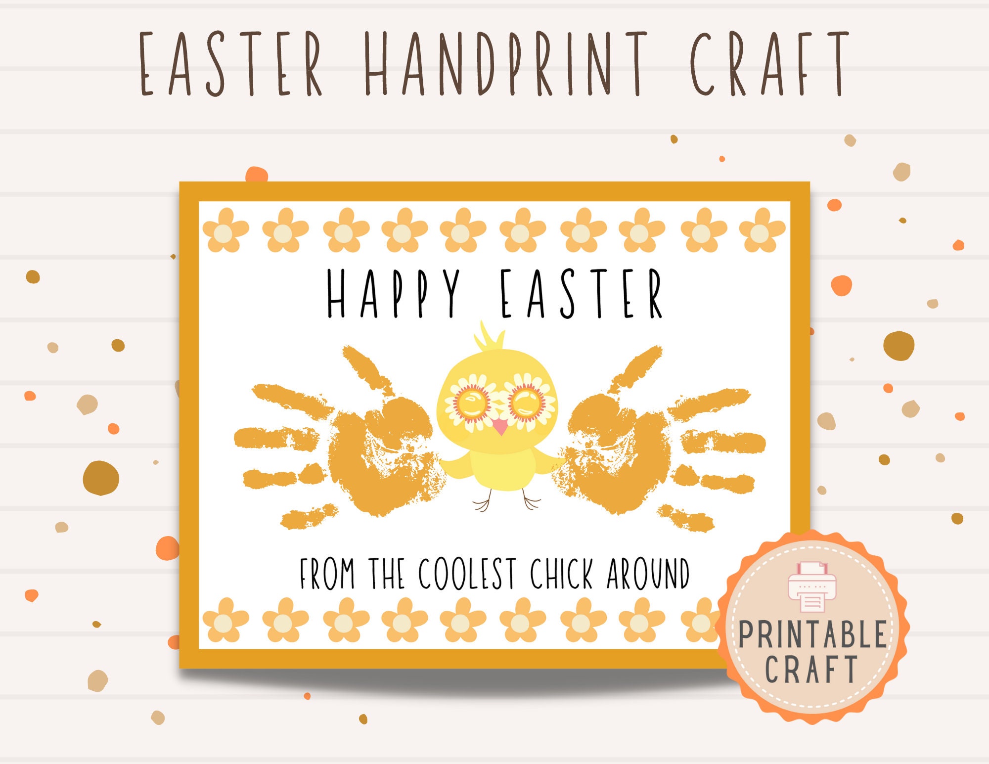 Easter Handprint Craft Handprint Art Toddler Craft Easter Kids Craft ...