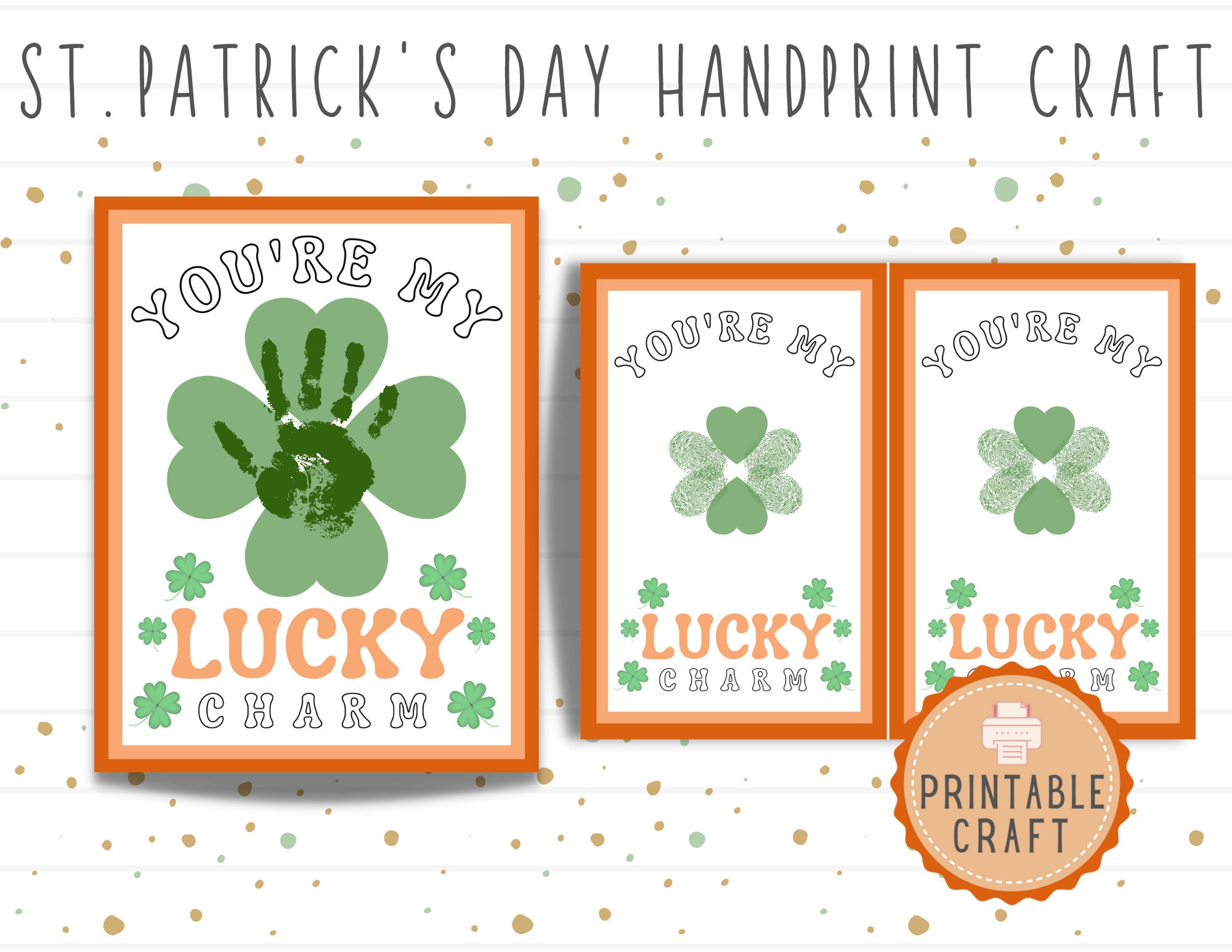 St. Patrick's Day Craft St. Patrick's Day Handprint Art Toddler St ...