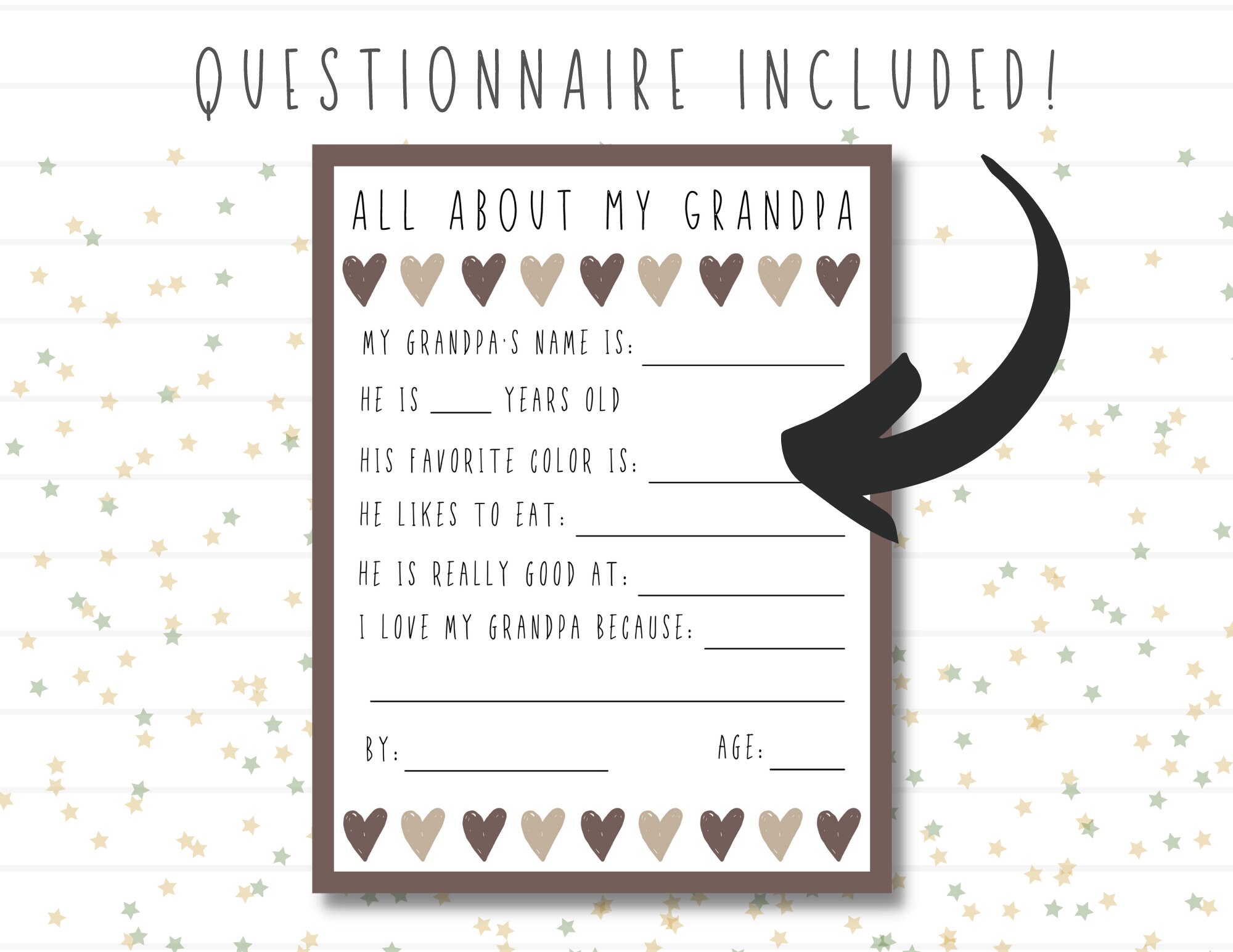 Father's Day Craft for Grandpa Handprint Craft Toddler Father's Day ...