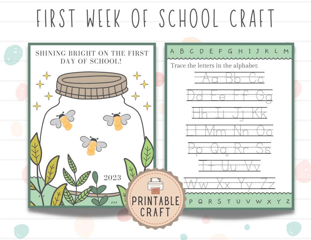 Back to School Craft | First Day of School | First Day of School Craft ...