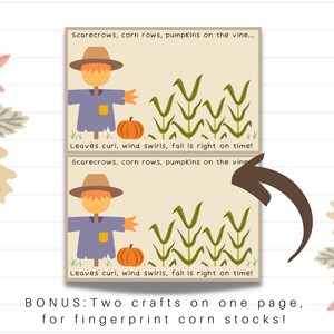 Pumpkin Patch Scavenger Hunt Fall Handprint Craft Scarecrow Craft ...