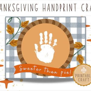 Thanksgiving Handprint Craft Baby Fall Art Preschool Fall Printable ...