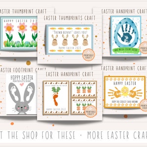 Easter Thumbprint Craft Handprint Art Toddler Craft Easter Kids Craft ...