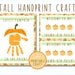 Fall Handprint Craft Pumpkin Handprint Craft Toddler Fall Art Preschool ...