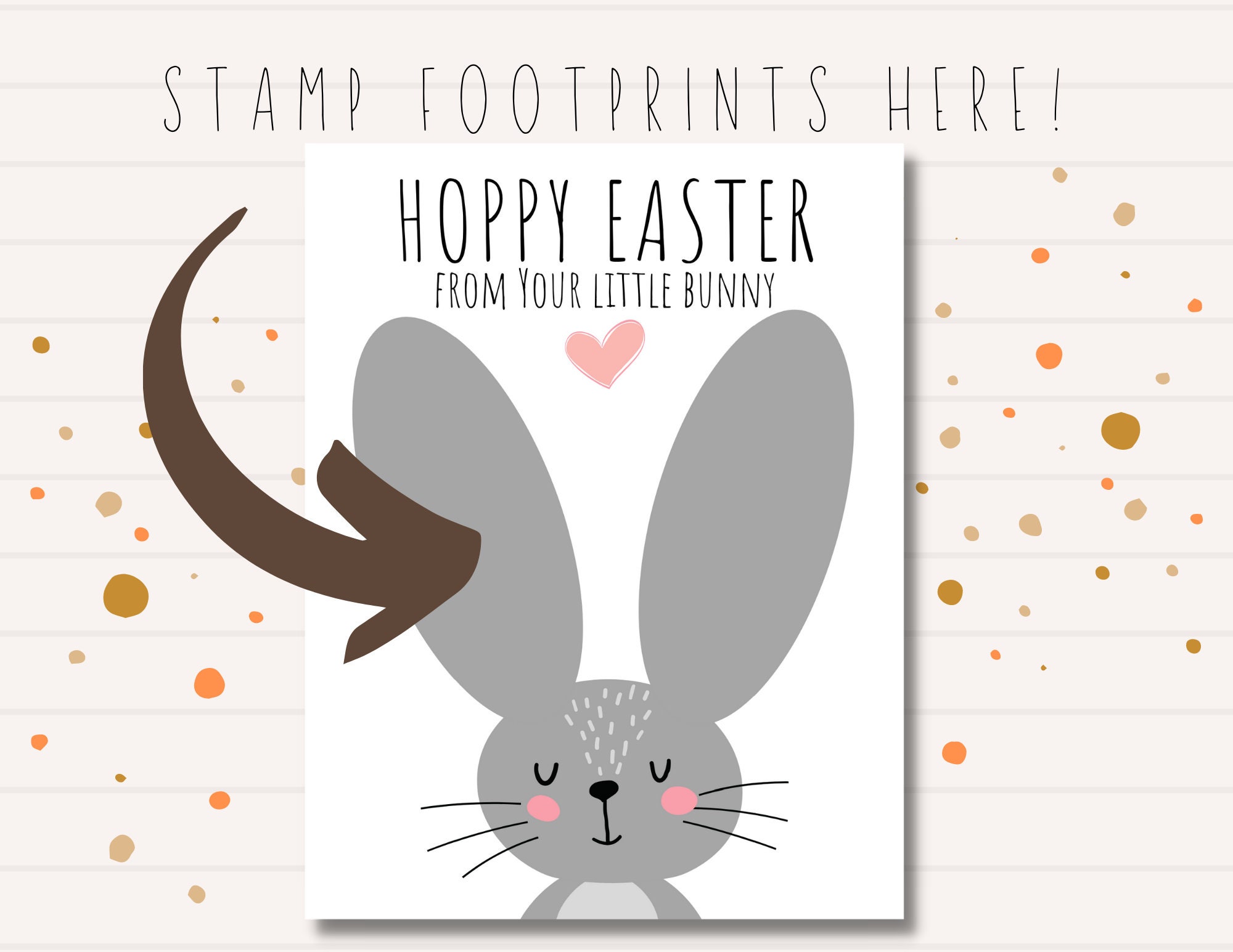 Easter Footprint Craft Handprint Art Toddler Craft Easter Kids Craft ...