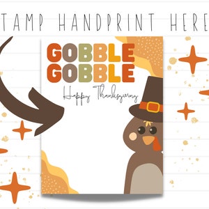 Thanksgiving Handprint Craft Baby Fall Art Preschool Fall Printable ...
