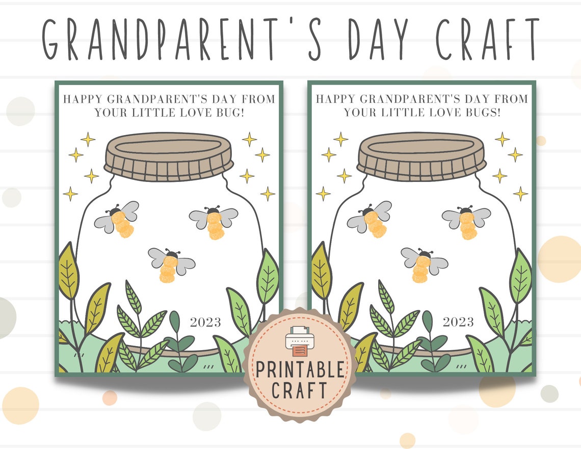 Grandparents Day Craft Grandparents Printable Handprint - Etsy