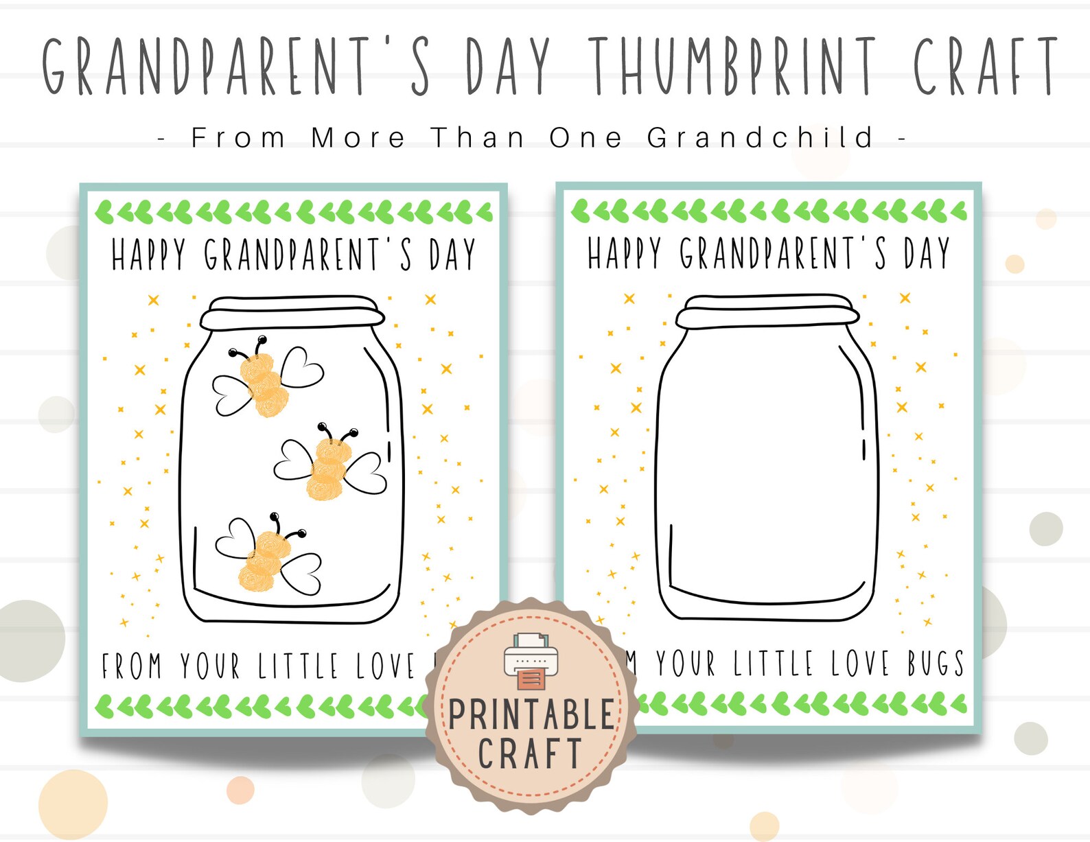Grandparents Day Craft Grandparents Printable Handprint - Etsy