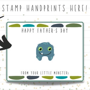 Father's Day Craft Handprint Craft Toddler Father's Day Baby Father's ...