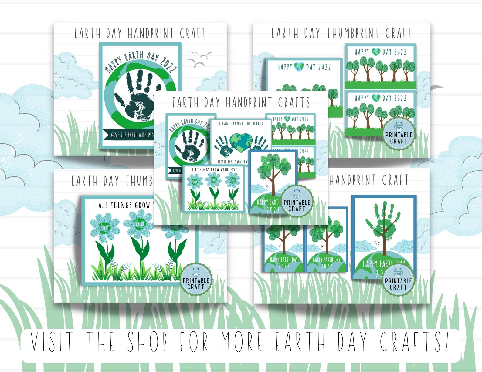 Earth Day Handprint Craft Earth Day Craft Earth Day Art for Kids ...