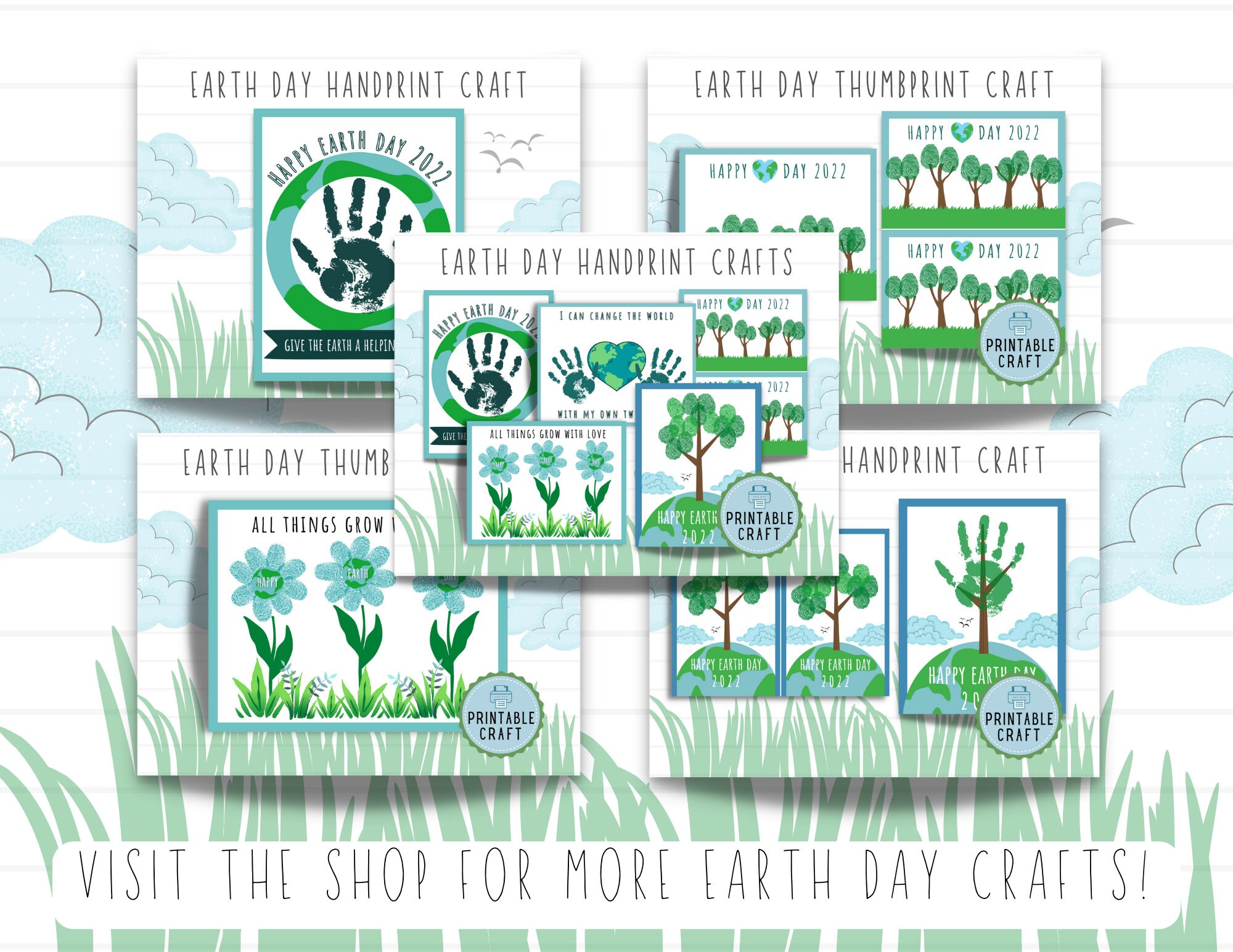 Earth Day Handprint Craft Earth Day Craft Earth Day Art for Kids ...