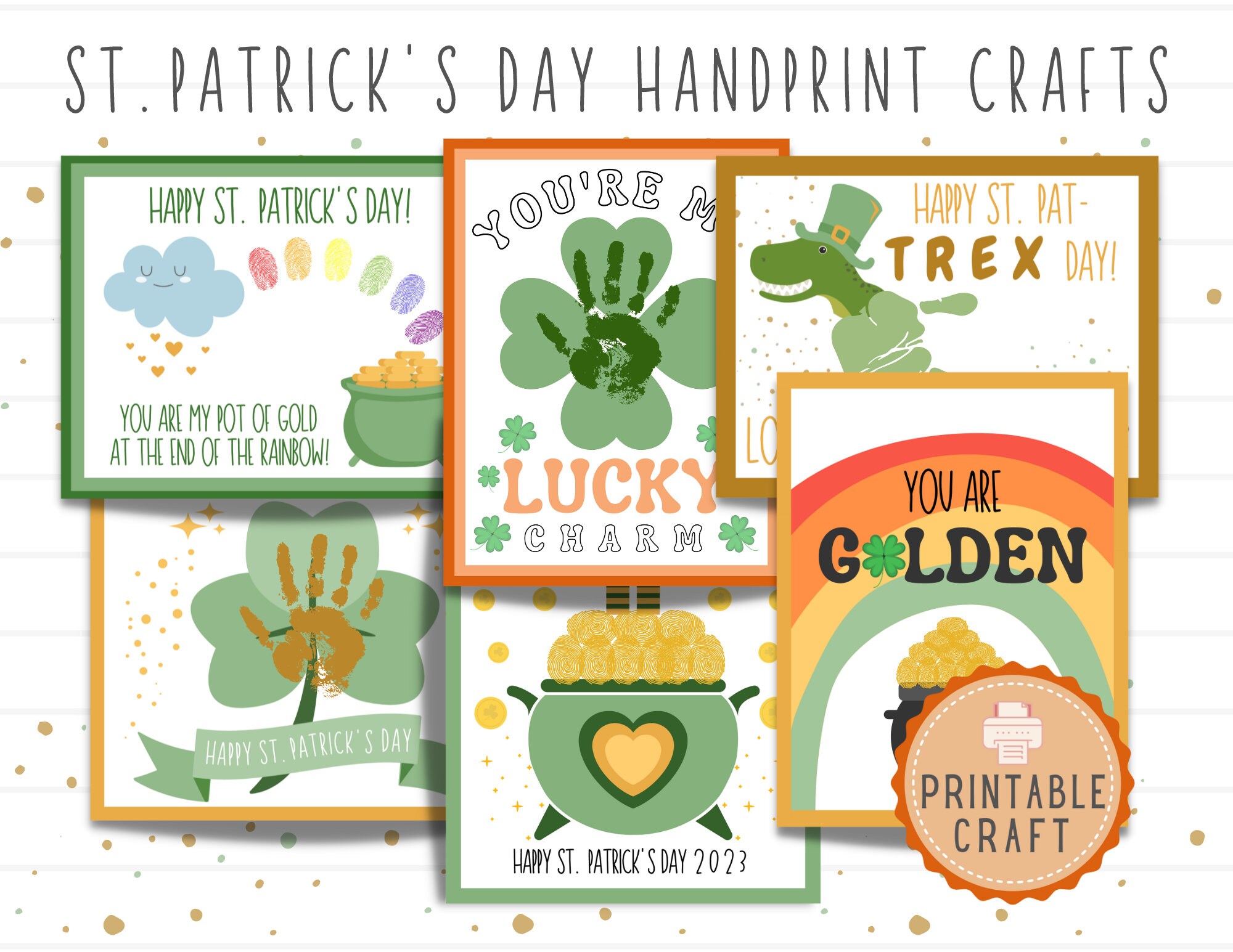 St. Patrick's Day 2023 St. Patrick's Day Handprint Art Toddler St ...