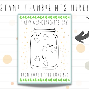 Grandparents Day Craft Grandparents Printable Handprint Craft for ...