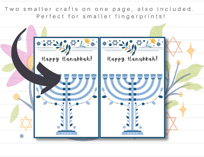 Hanukkah Printable Craft Holiday Craft Toddler Hanukkah Handprint ...