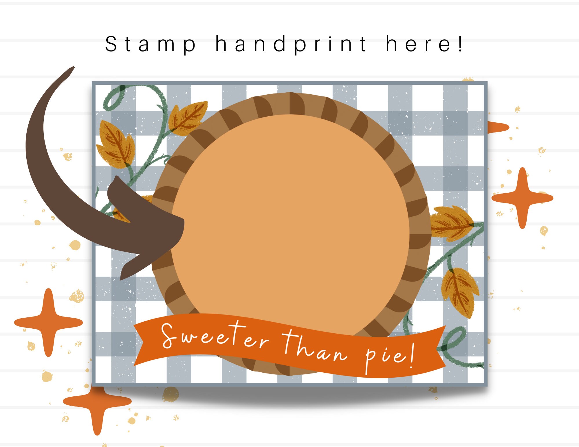 Thanksgiving Handprint Craft Baby Fall Art Preschool Fall Printable ...