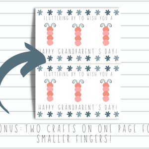 Grandparent's Day Craft Grandparent's Printable | Etsy