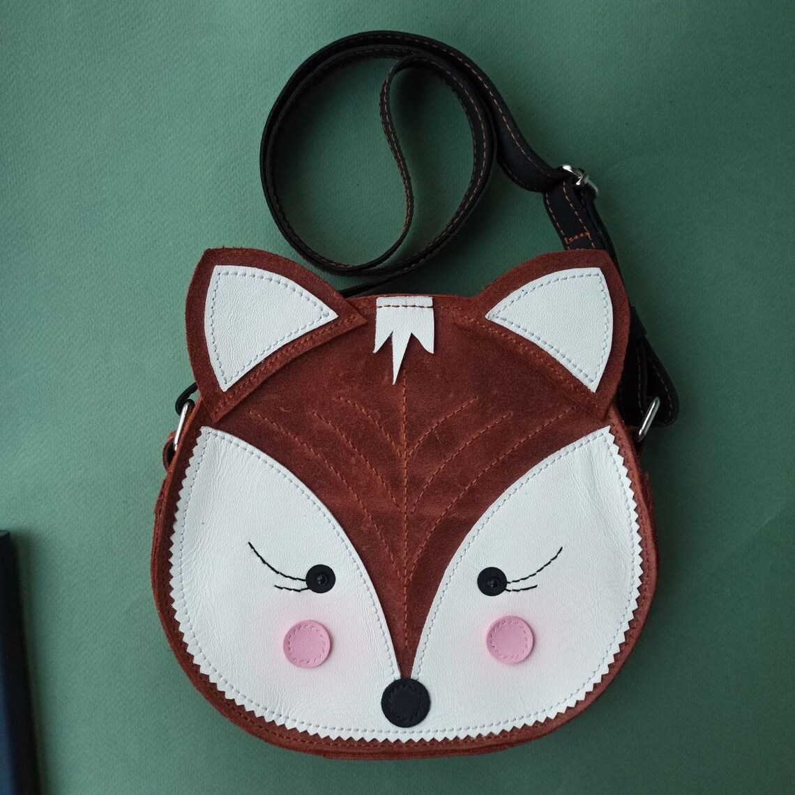 Little Fox Children's Leather Shoulder Bag/bag for Teenager/custom Bags ...