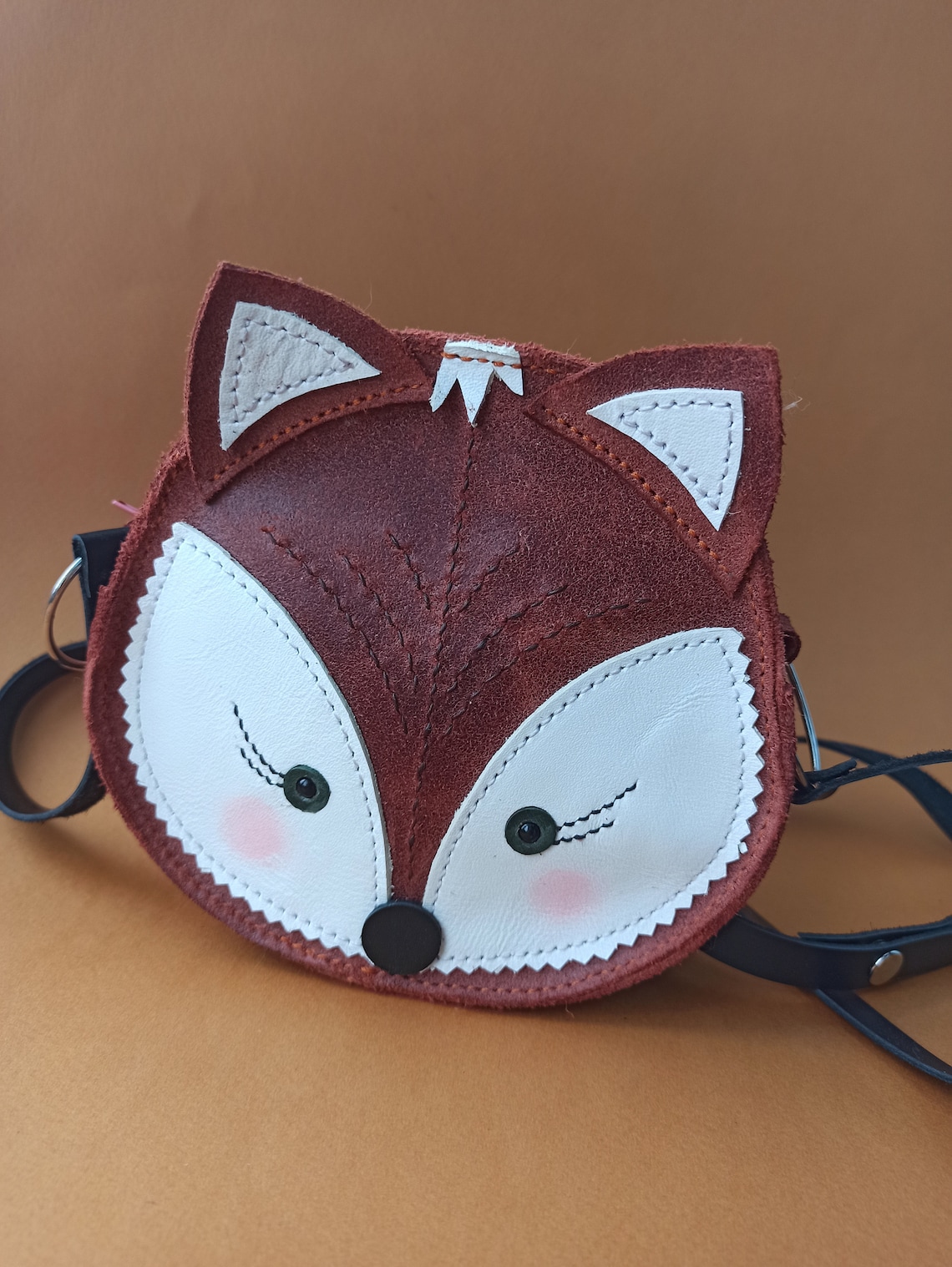 Little Fox Children's Leather shoulder bag custom bags | Etsy