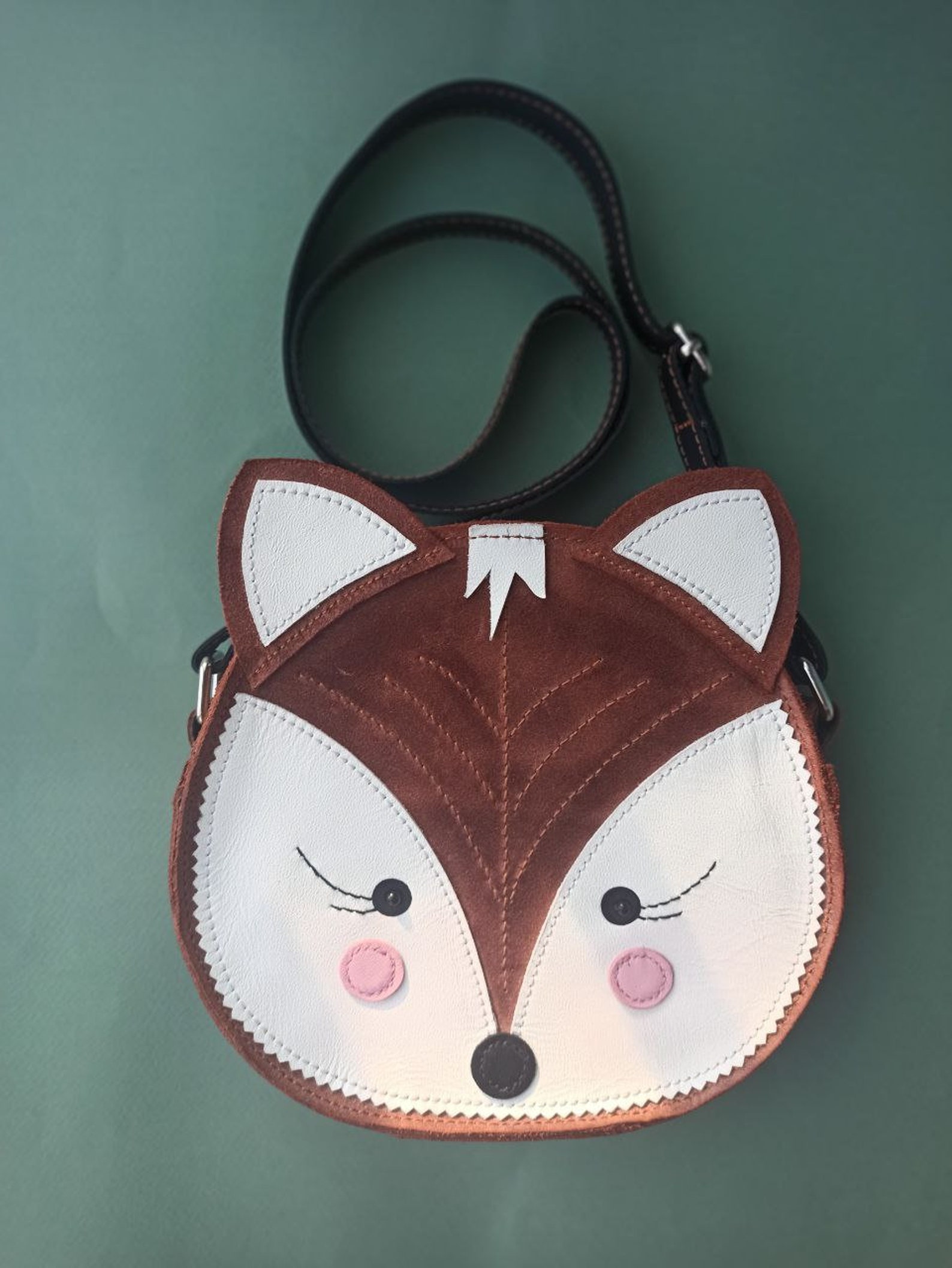 Little Fox Children's Leather Shoulder Bag/bag for Teenager/custom Bags ...