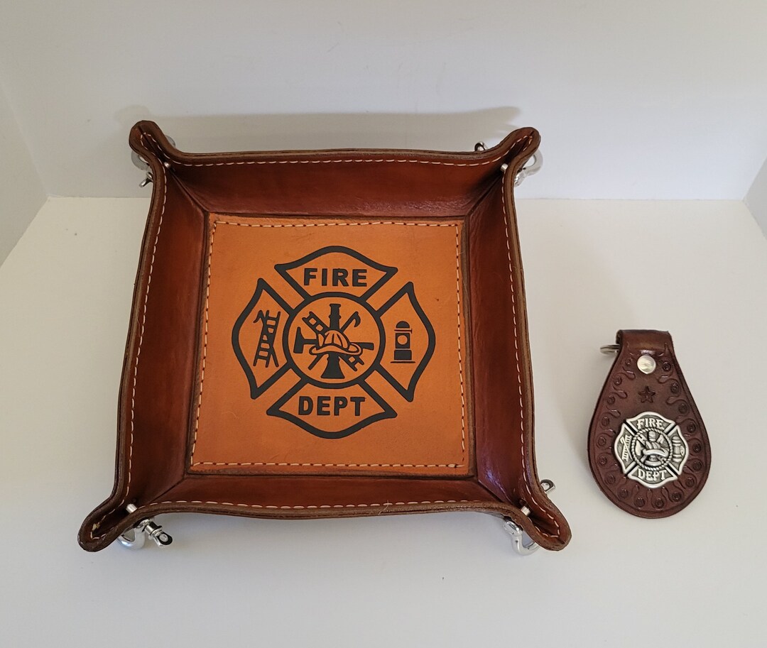 Firefighter Catchall Valet Tray Set - Etsy