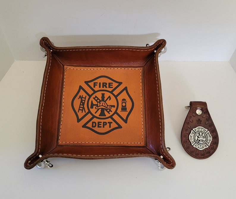 Firefighter Catchall Valet Tray Set - Etsy