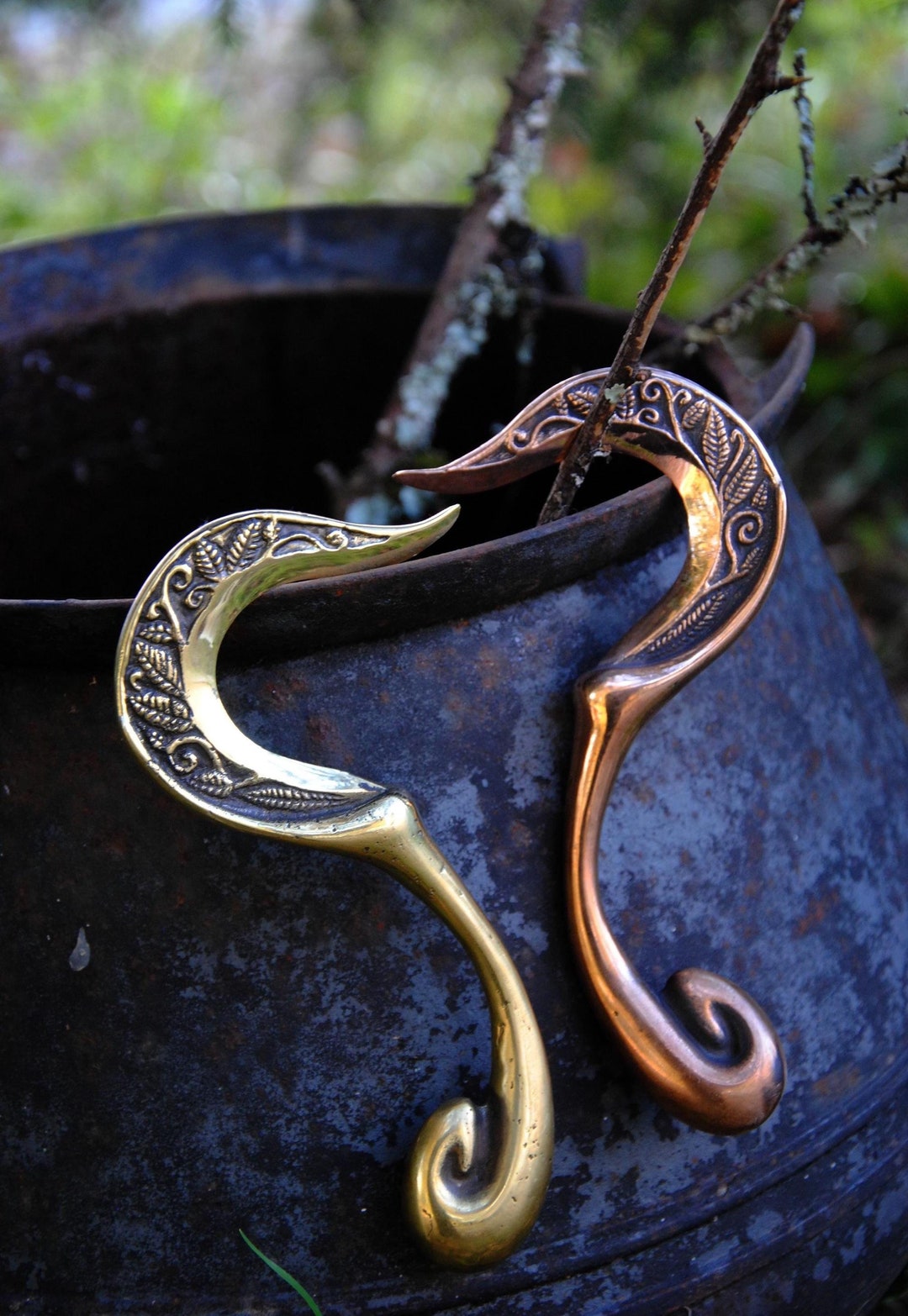 Small Elven Boline Sculpted Entirely in Bronze or Brass - Etsy