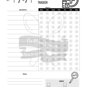 Printable Symptom Tracker - Etsy