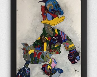Donald Duck Art | Etsy