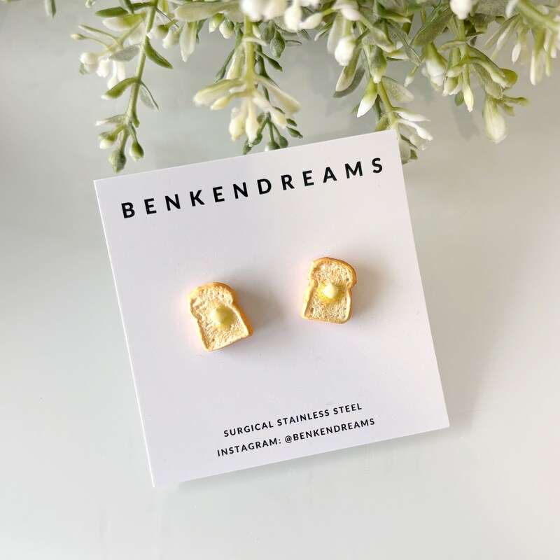 Toast Earrings - Etsy