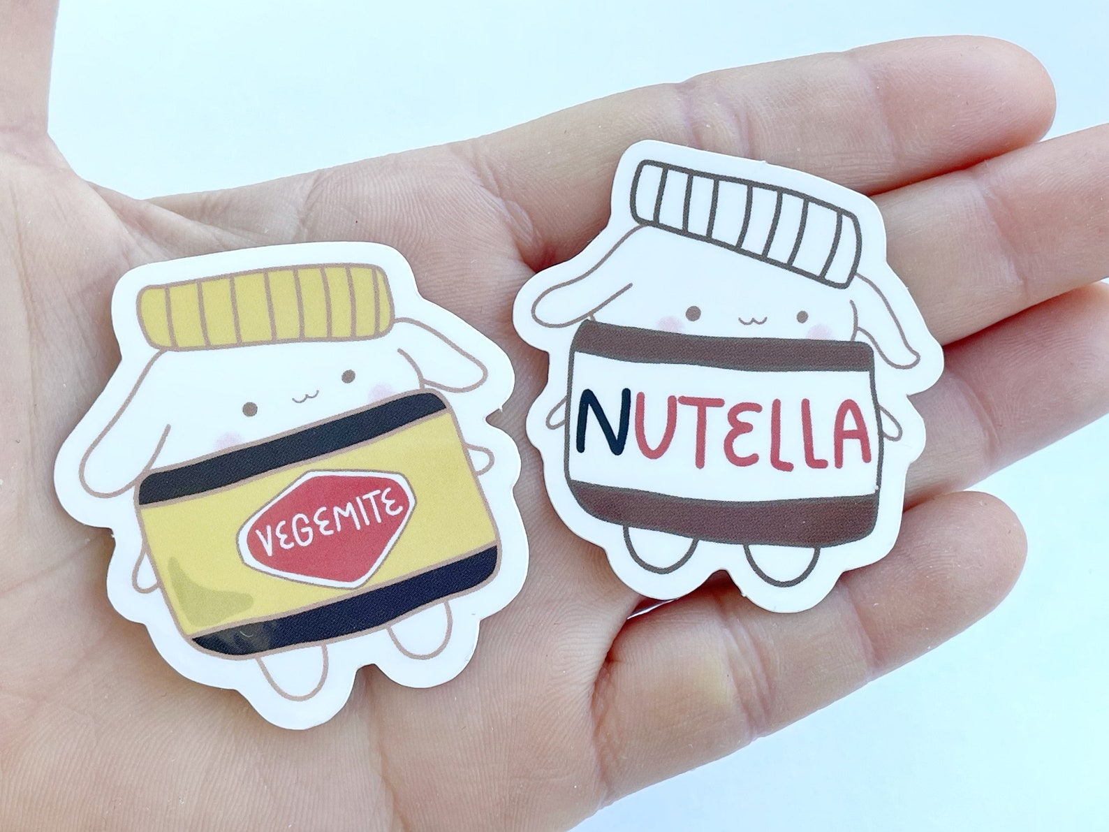 Nutella vegemite Vinyl stickers journal stickers water | Etsy