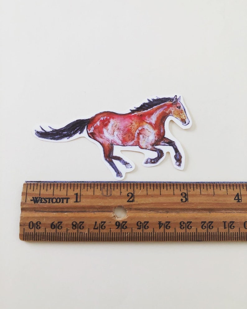 Vinyl Running Quarter Horse Sticker-handmade|equestrian Gift|horse ...