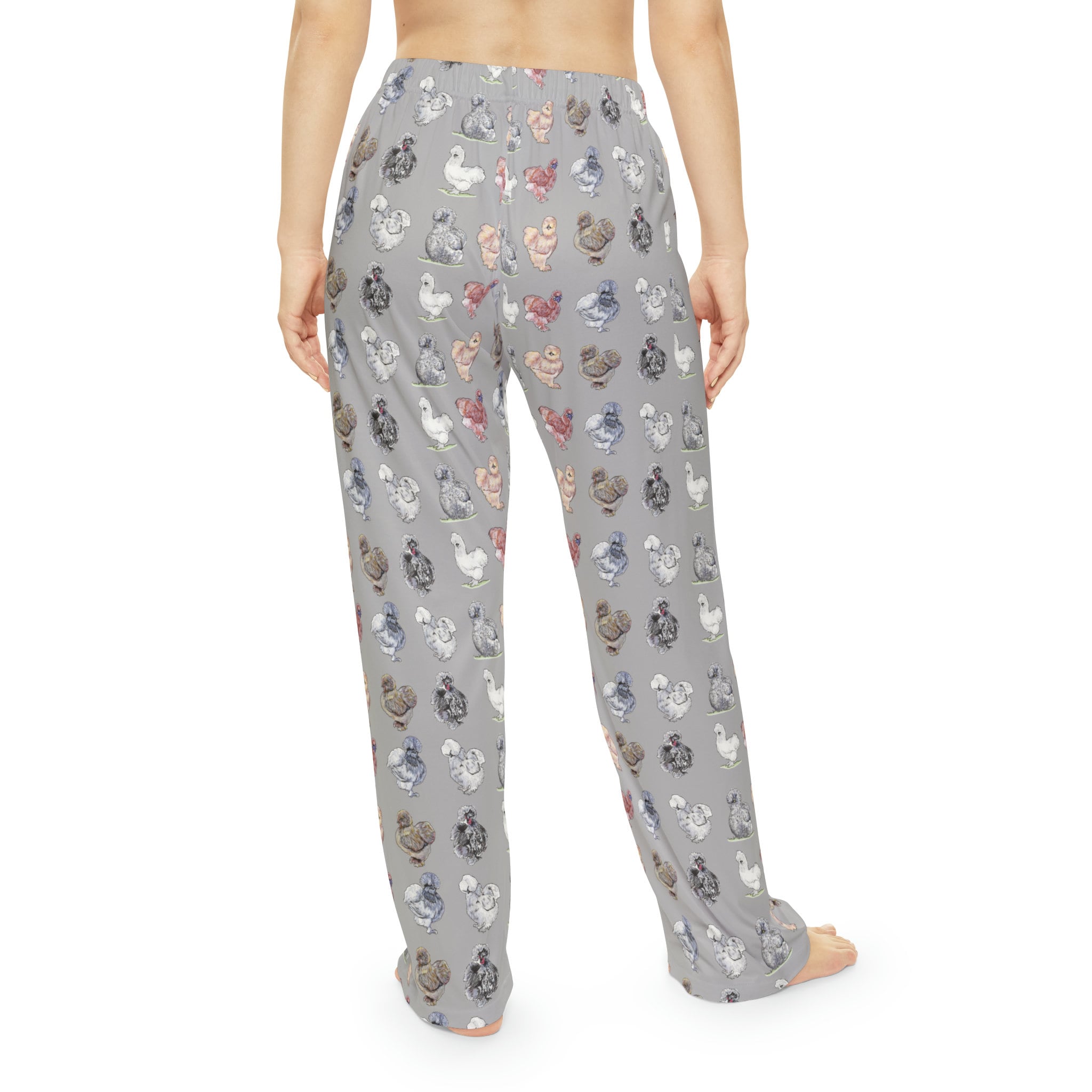 Women's Silkie Grey Pajama Pants Chicken Lover Gift - Etsy