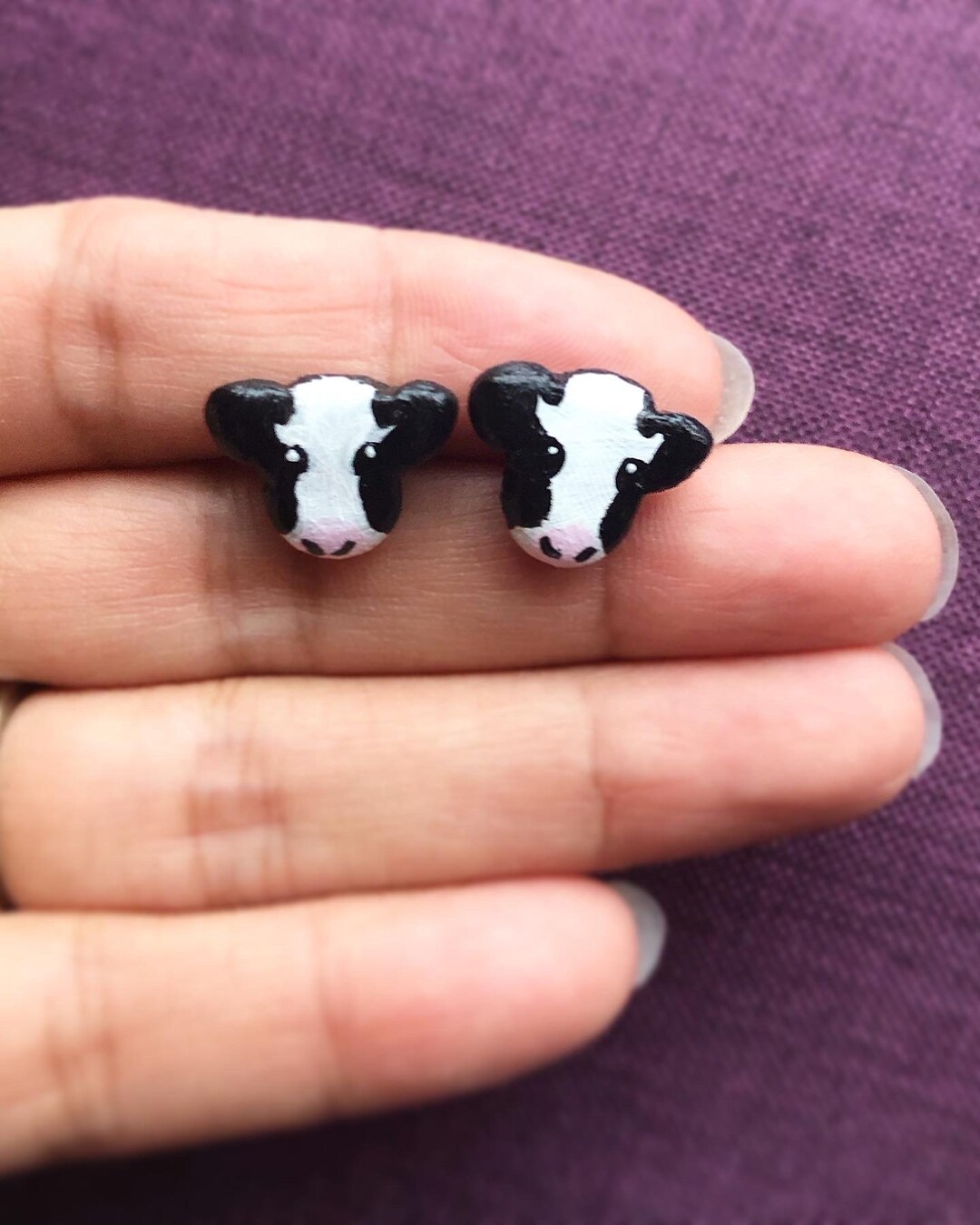 Holstein Cow Earrings-handmade.cow Jewelry,cow Lover Gift ...