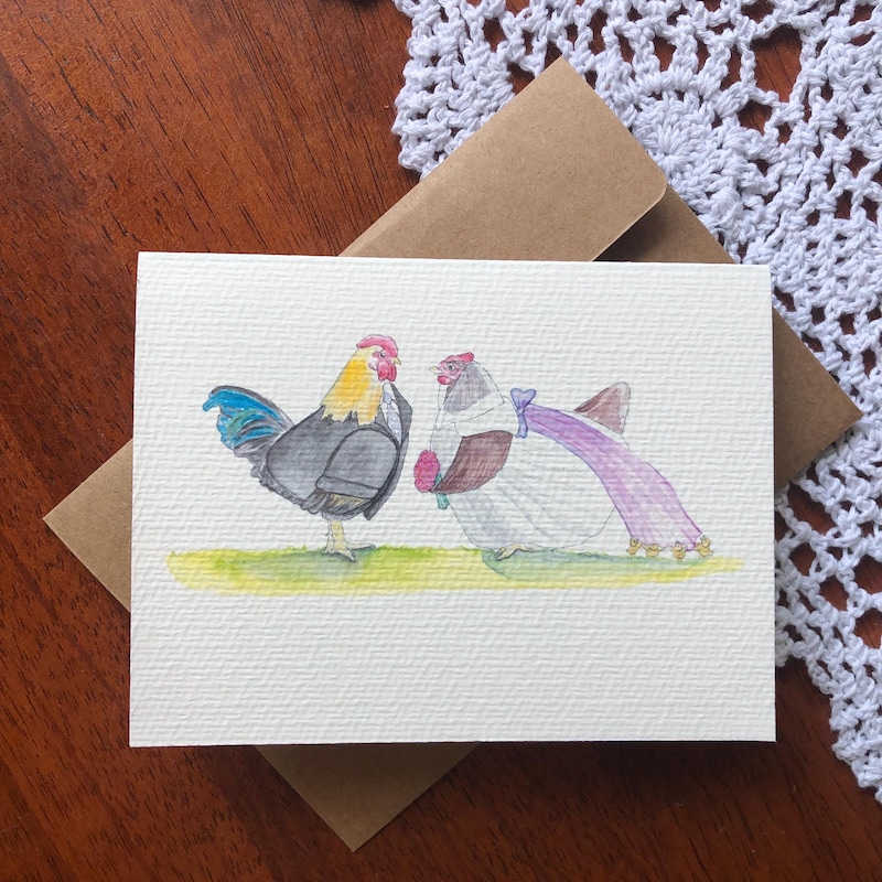 Anniversary Chicken Cards - Etsy