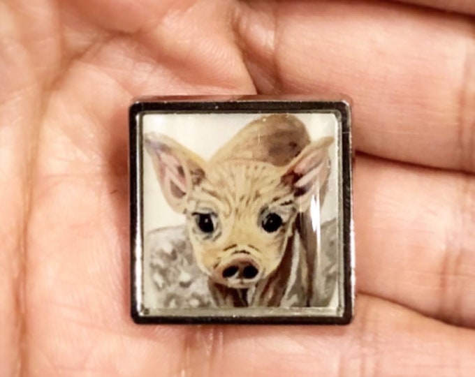 Pig Lapel Pin - CC102- Farm Animal Pins- Farm Party Favors- Farm ...