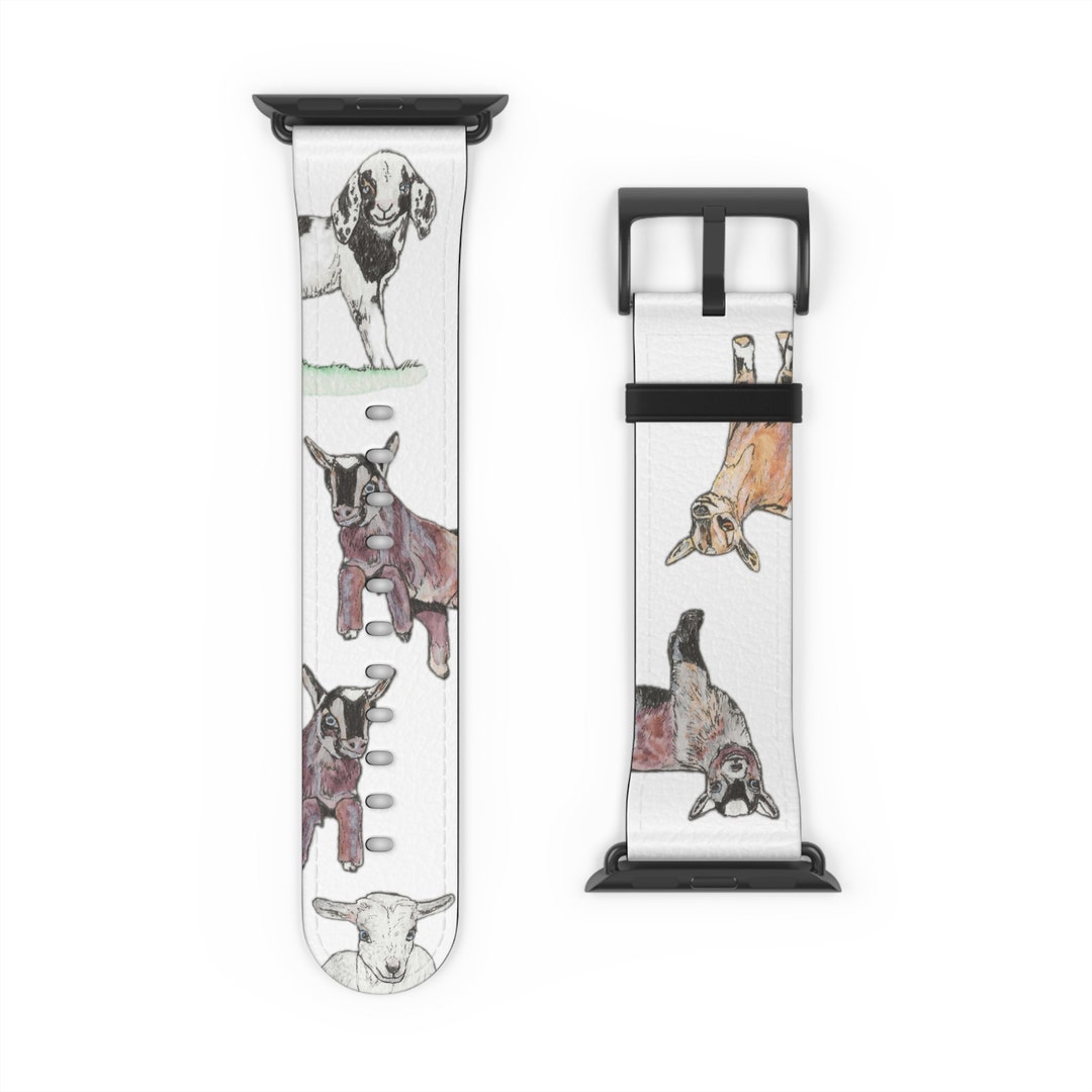 Goat Breed Watch Band, Goat Lover Gift, Goat Mom Gift, Cute Baby Goats ...